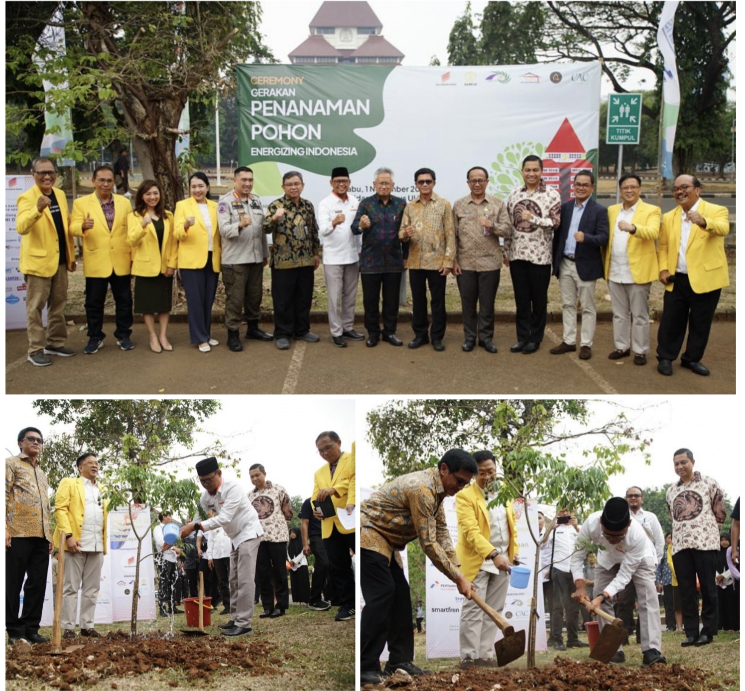 Wakil Wali Kota Tanam Pohon Bersama Alumni FTUI – Prokopim Kota Depok